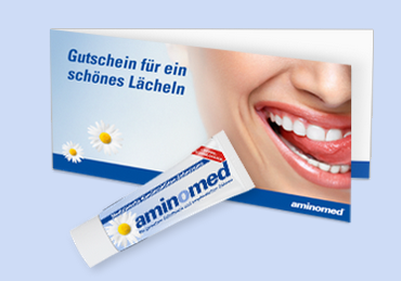 Aminomed Kamillenblüten-Zahncreme Gratisprobe | Produktproben ...