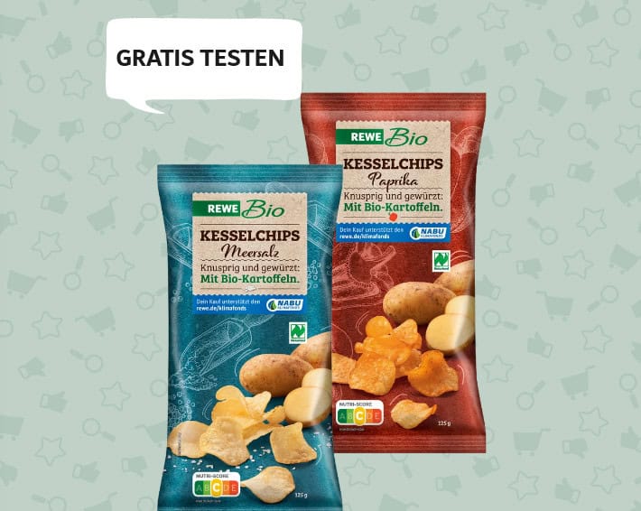 REWE Bio Kesselchips gratis testen | Seriöse Produktproben & Duftproben ...