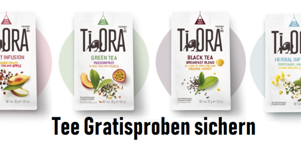 Ti Ora Tee Gratisproben sichern | Produktproben & Duftproben 2025 ...