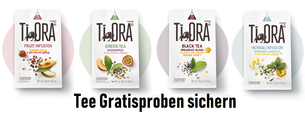 Ti Ora Tee Gratisproben sichern | Produktproben & Duftproben 2025 ...